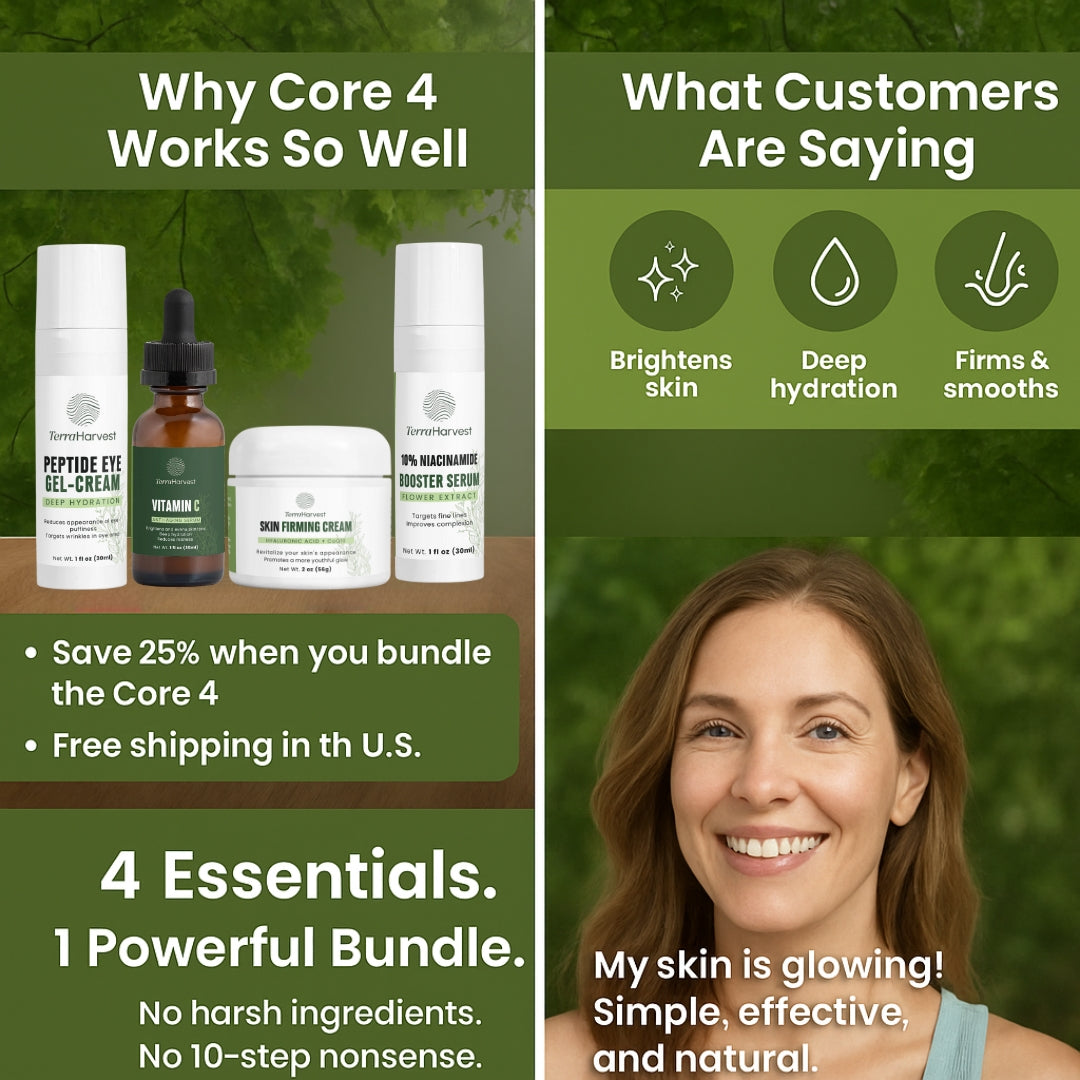 Daily Core 4 Routine– 4 Products | Save 25% – TerraHarvest